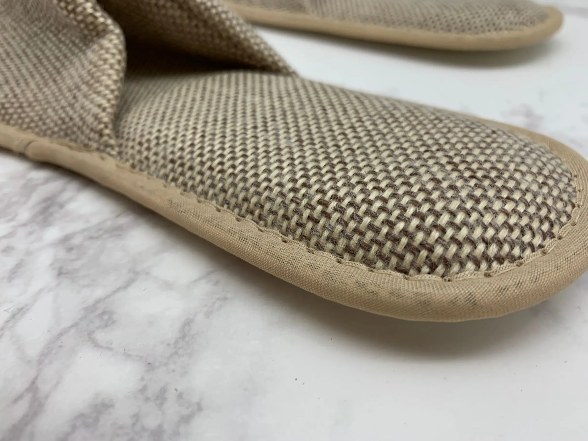 Eco Biodegradable Slippers - Jute Bamboo & EVA Hotel Flax