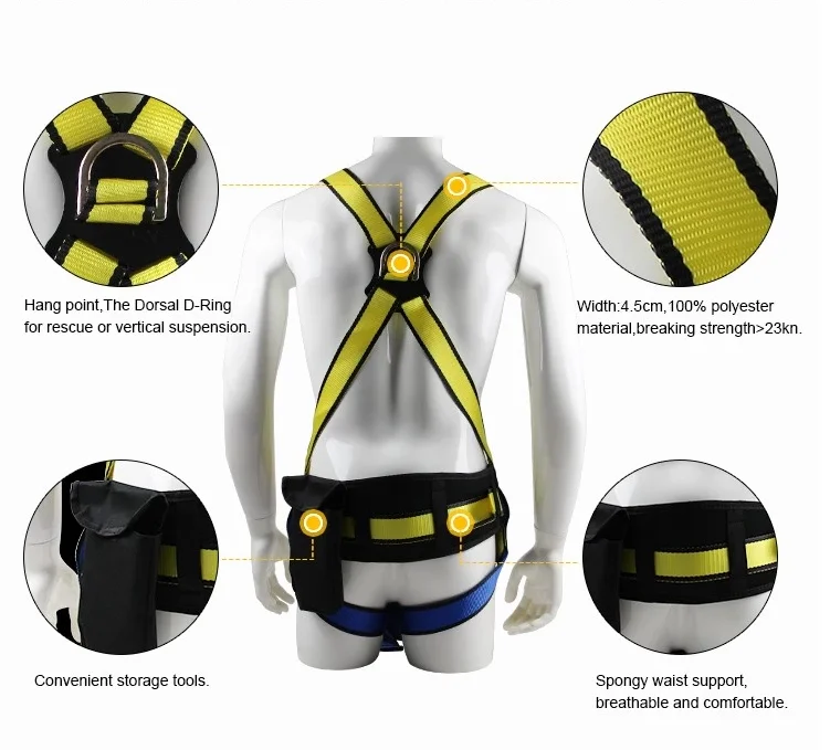 Easy Wear Suspension Trauma Full Body Safety Harness for Sale