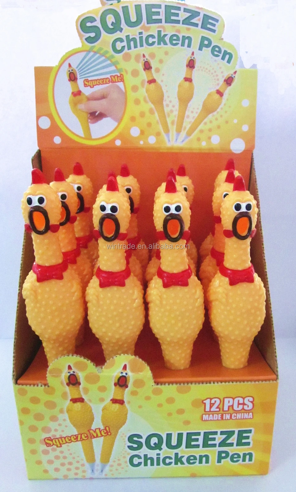 Creative Stationery Plastic Squeeze Turkey Pen Make Sound Shrilling ...