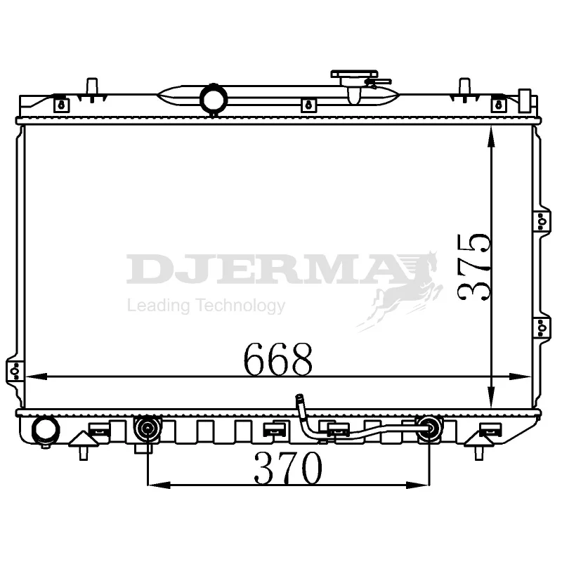 Aluminum Radiator Assembly For Kia Cerato Spectra '03 At New Product ...