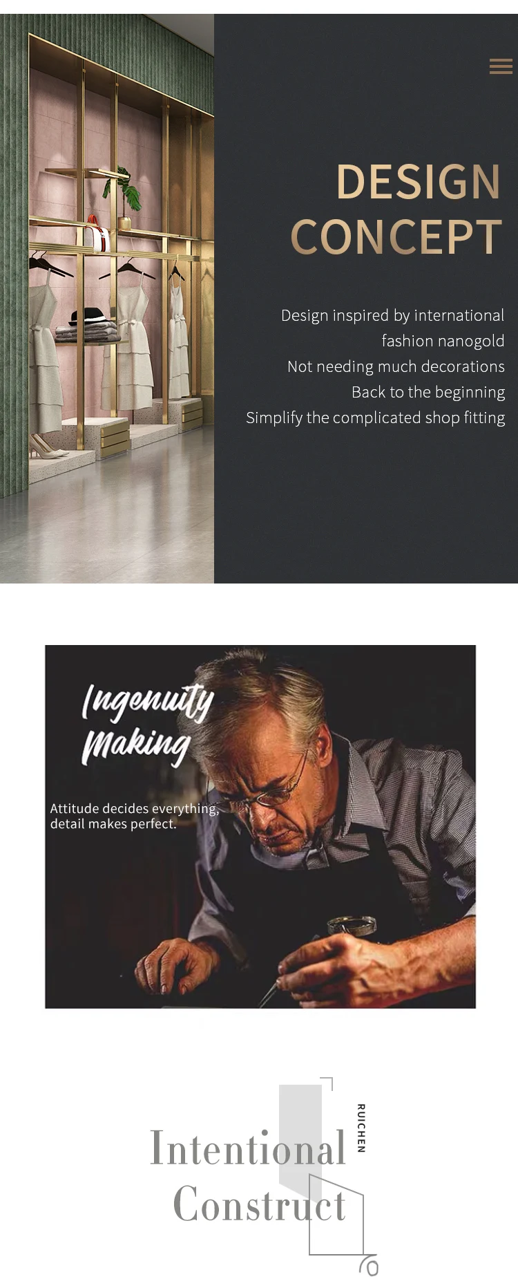 Fashion Design Led Light Front Facing Side Facing Clothing Display ...