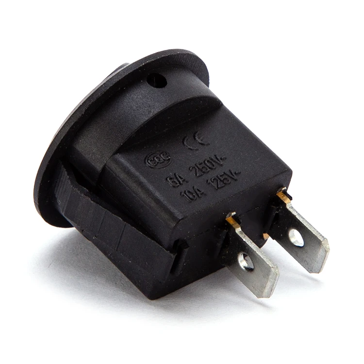 KCD1-106 T120 55 Dpdt 2 Pin Micro Round 12V Rocker Switch