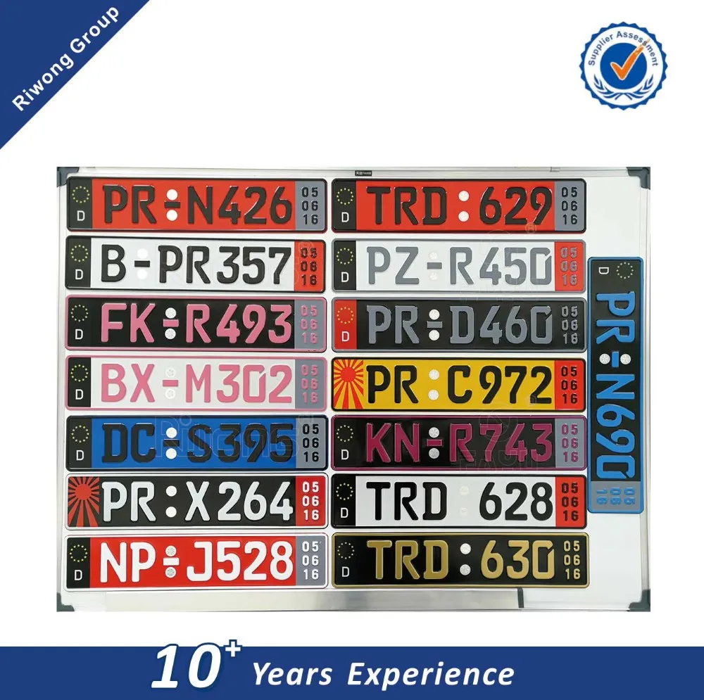 Customized European License Plate - Decorative JDM Style