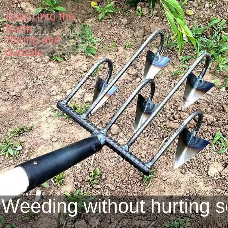 Multi-Tine Adjustable Cultivator Hoe with 2/3/5 Tine Options for ...