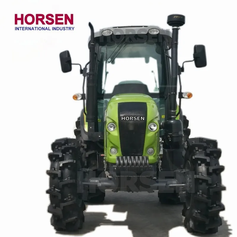 Horsen Good Quality 80HP 90HP 100HP 4WD 2WD Paddy Field Farm Wheel Tractor for Sale Made in ...