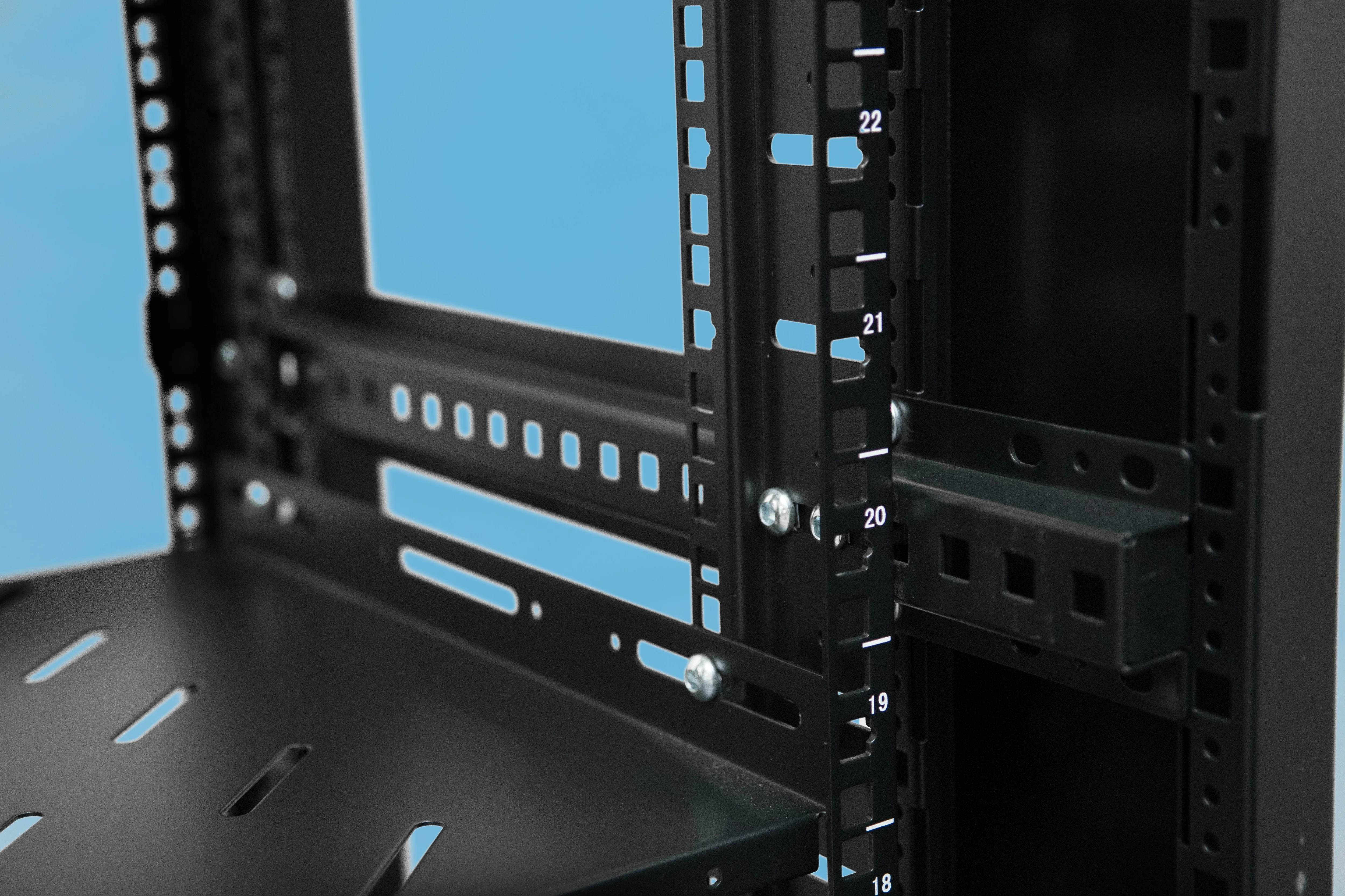 42u Network Open Rack Switch Enclosure Sturdy Welded Frame Structure ...
