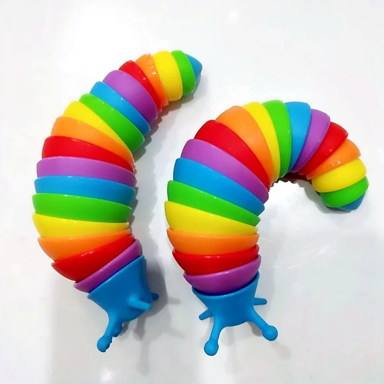 Decompression Slug Wriggling Nose Slug Caterpillar Children's Trick Toy ...