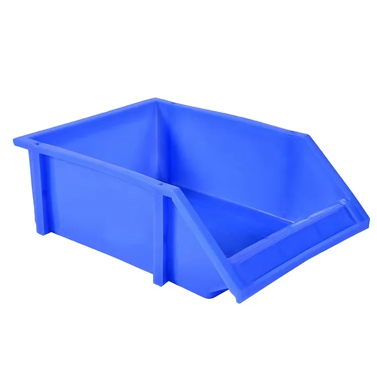 Stackable Small Parts Storage Bin Box Warehouse Packing Plastic Blue ...