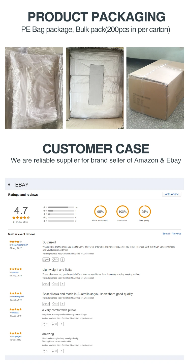 Cotton Downproof Double Stitching Pillow Ticks Pillow Shells| Alibaba.com