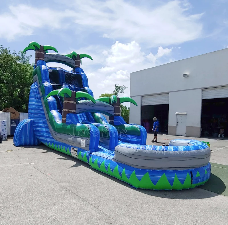40ft Crazy Free Down Drop Kick Water Slide Outdoor Commercial Giants ...