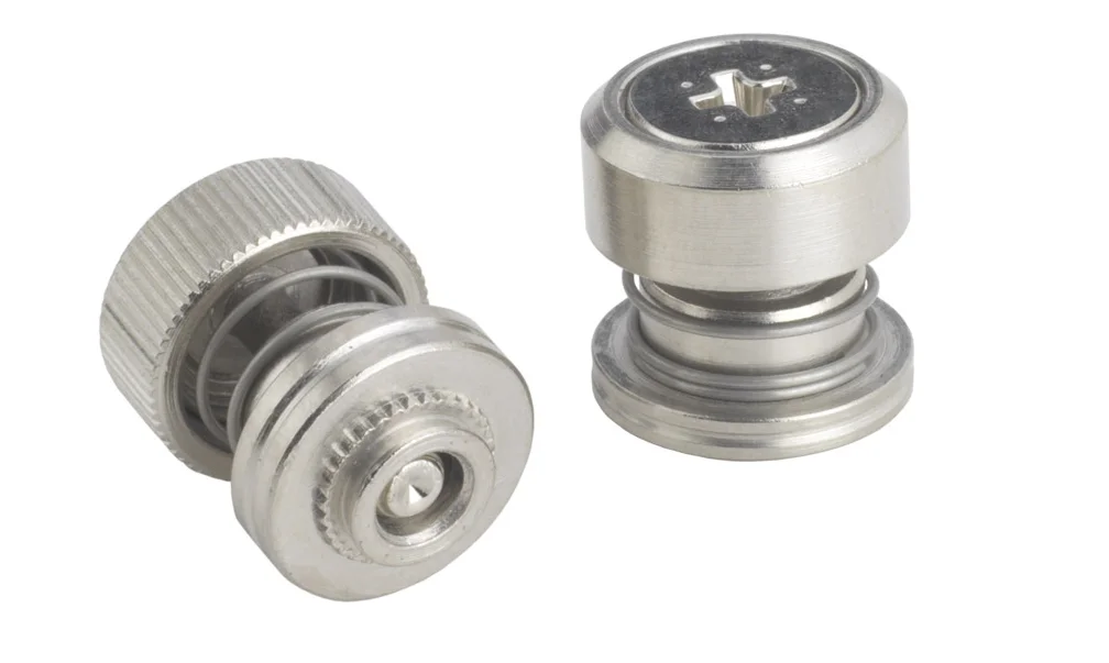 M4 Knurled Panel Fastener 0.77 Captive Screws Panel Fastener Low ...