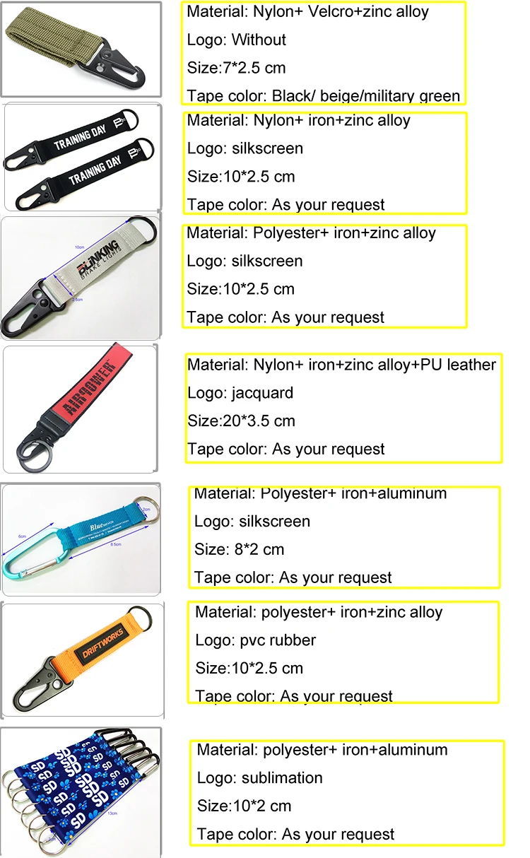 Custom Pvc Logo Nylon Short Wrist Lanyard Keychain Strap Patches ...