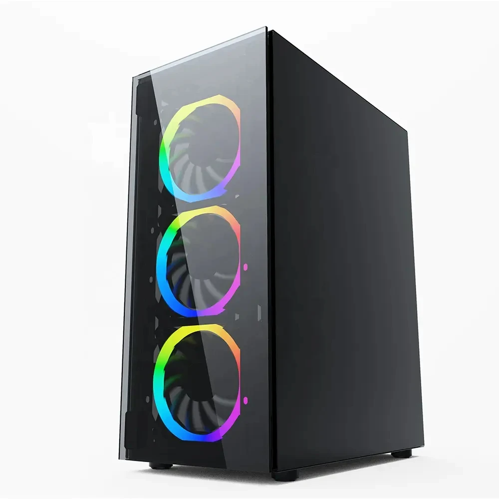 Oem Odm Tower Pc Case With Tempered Glass Window Rgb Cabinet Cpu Entry ...