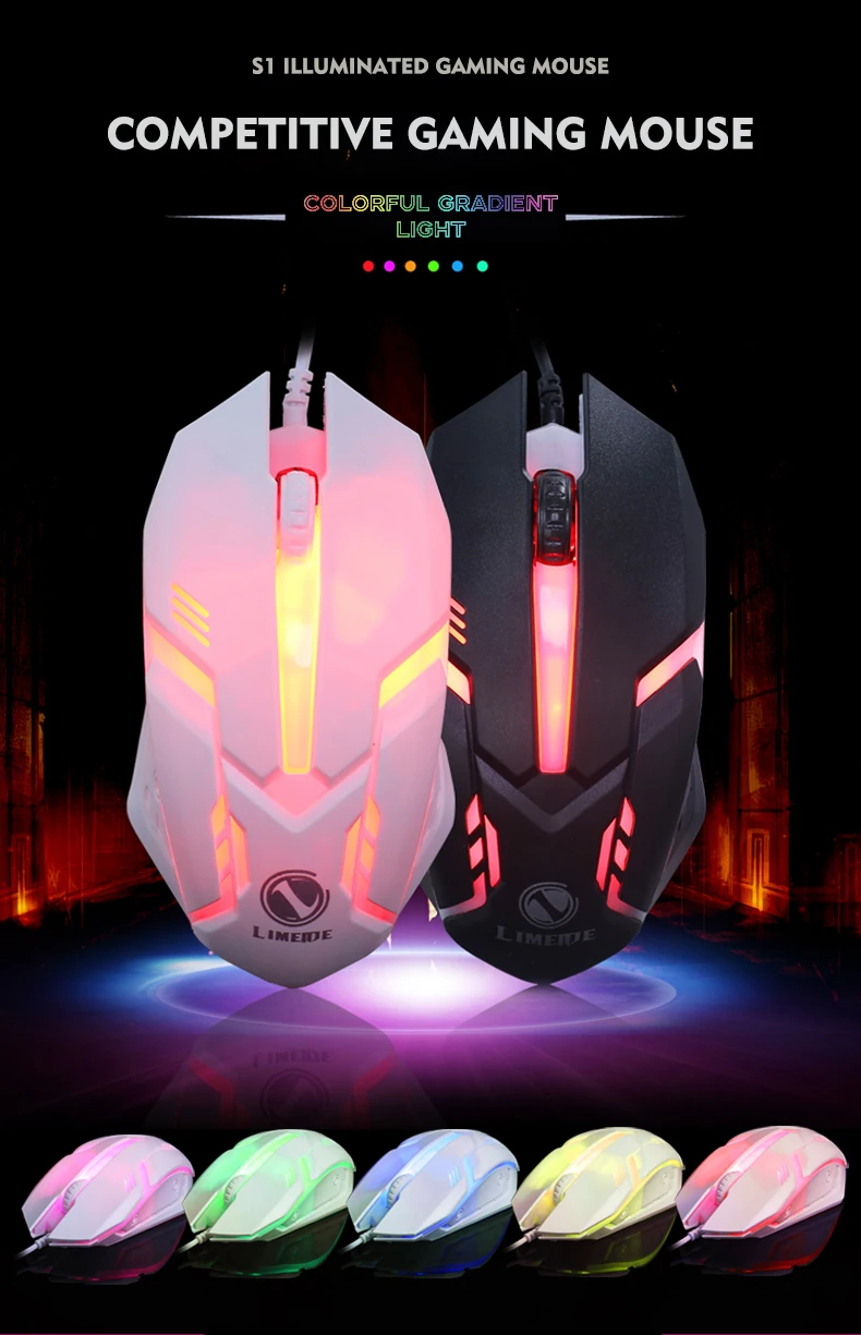 1 Dollar Gaming Mouse Colorful Backlit Led Wired Optical - Buy 1 Dollar ...