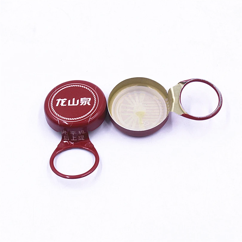 Standard 27mm Soft Drink Syrup Coffee Easy Open Bottle Cap With Pull ...