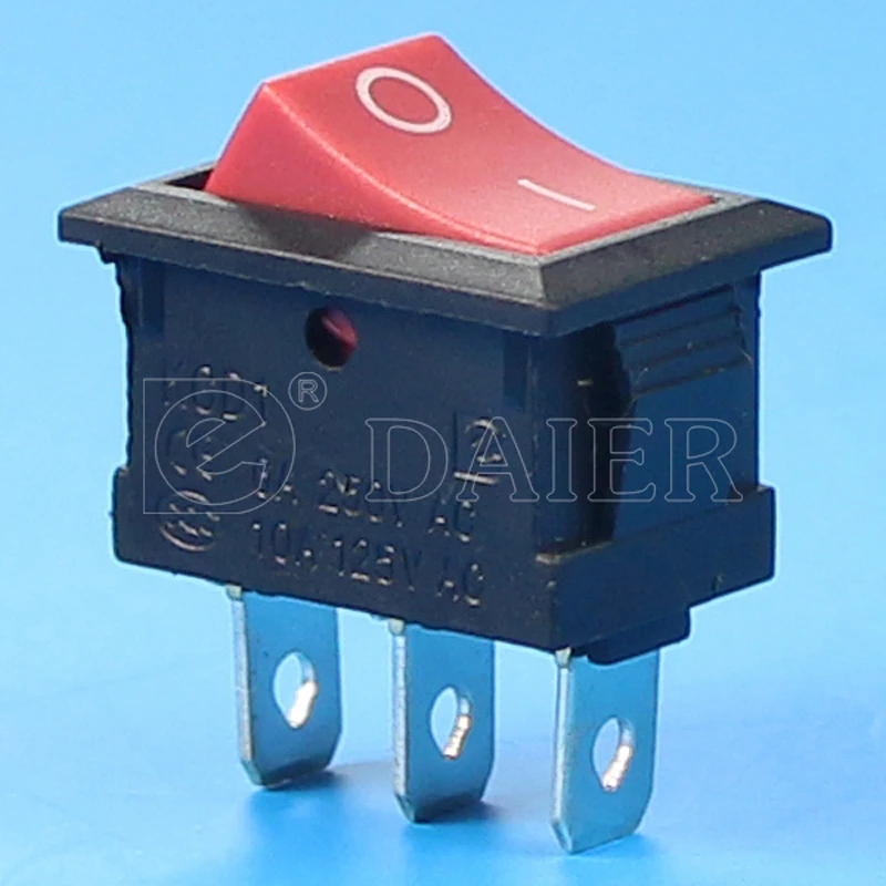 6a 250vac Spdt 3 Pin Kcd1 2 Position Micro Rocker Switch - Buy Micro ...