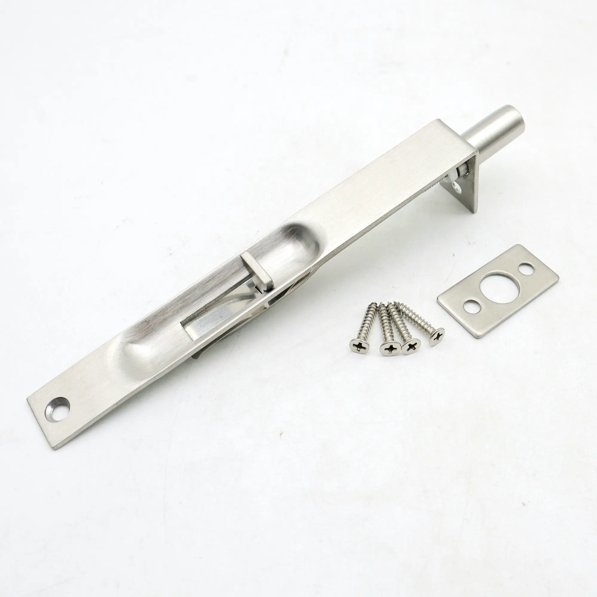 Stainless Steel Door Flush Bolt Latch L Type Lever Action Flush Slide ...