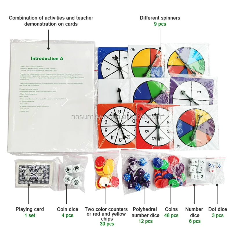 183 Pcs Deluxe Probability Kit By Teaching Resources Educational Math ...