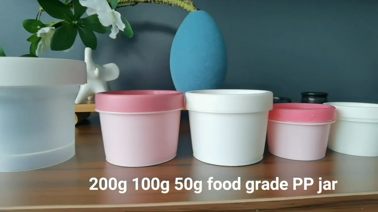 Lege Wegwerp Voedsel Container Pp Ijs Pot 100g Voedsel Container ...