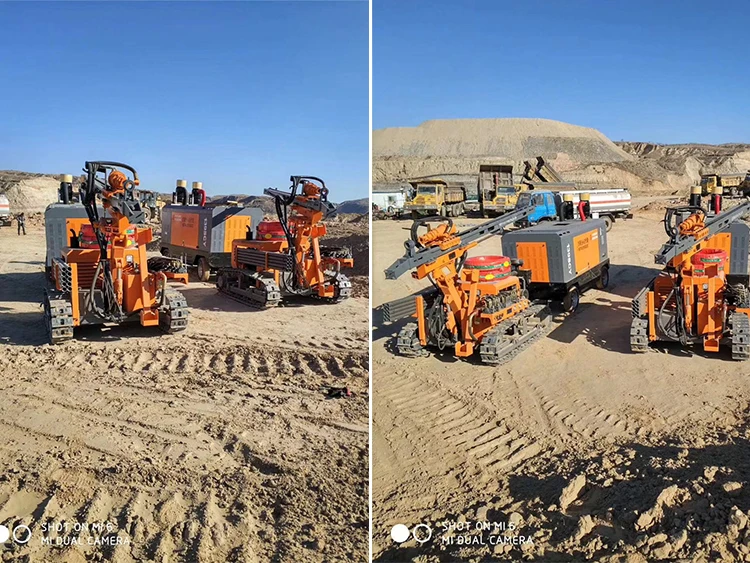 412 Mining Hydraulic Crawler Rock Quarry Gold Mine Blasting Hole ...