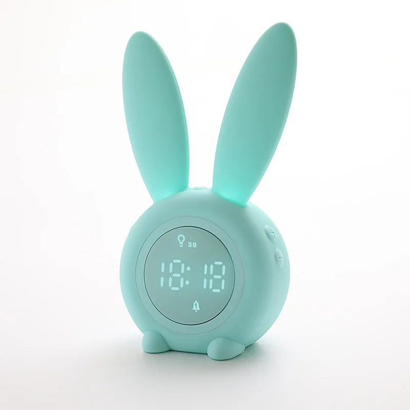 KH-CL141 Kids Alarm Clock - Cute Bunny Ear LED Display