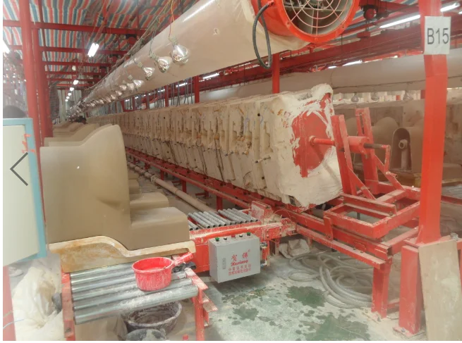 Water Closet Cistern and Tank Lifting Casting Line - Hexiang