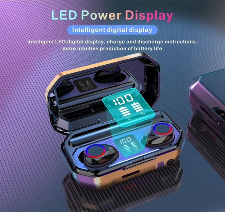 M12 Tws Waterproof Sport Wireless Earbuds Auriculares Audifono Con Bt ...