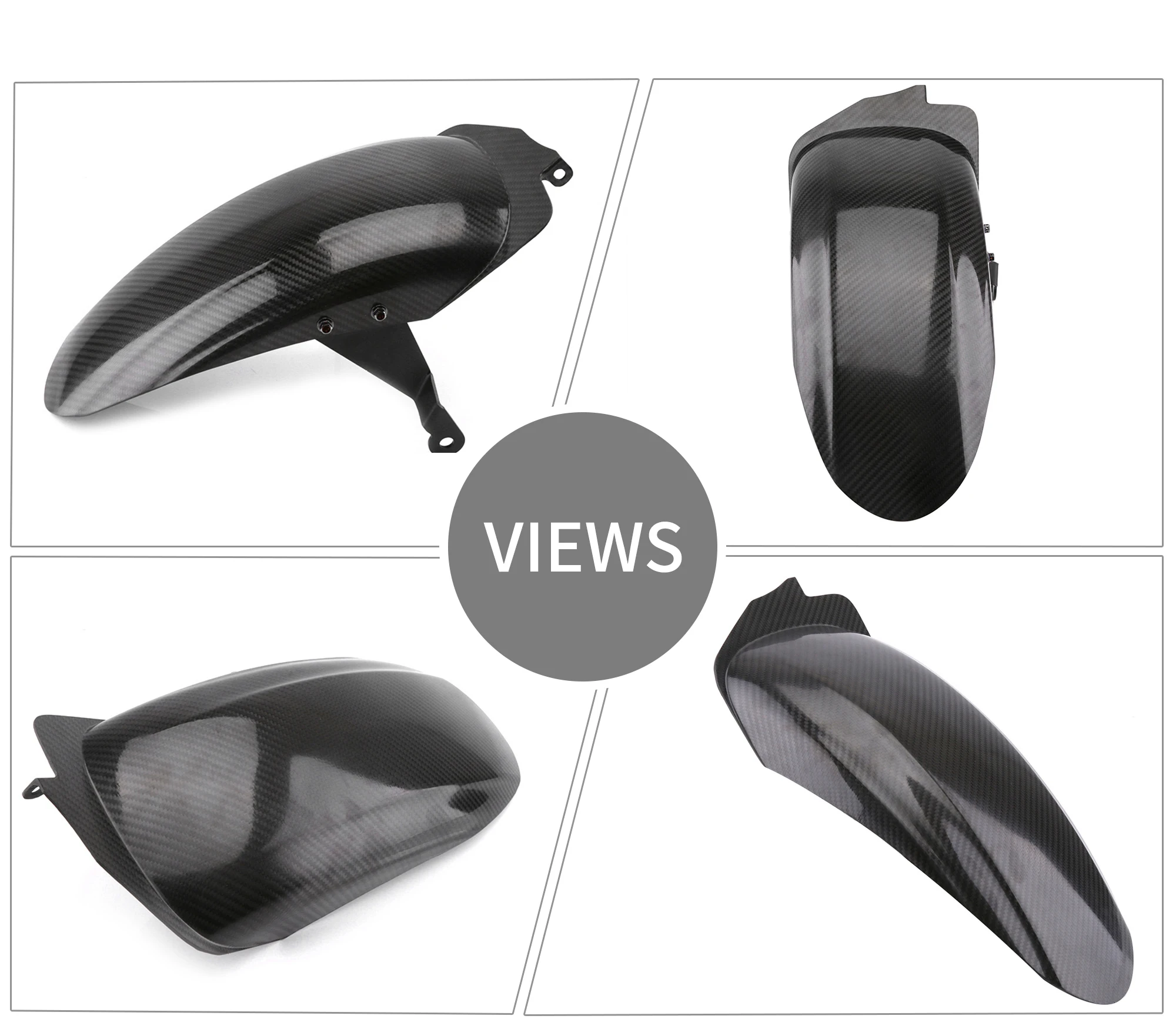 Xmax300 Motorcycle Carbon Fiber Rear Fender Mudguards Fairing Kits ...