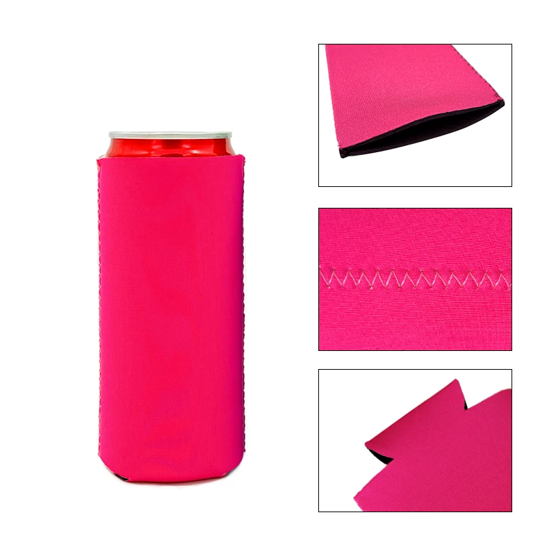 Neoprene Sublimation Tube Drink 330ml 12oz Stubby Holder Can Cooler For ...