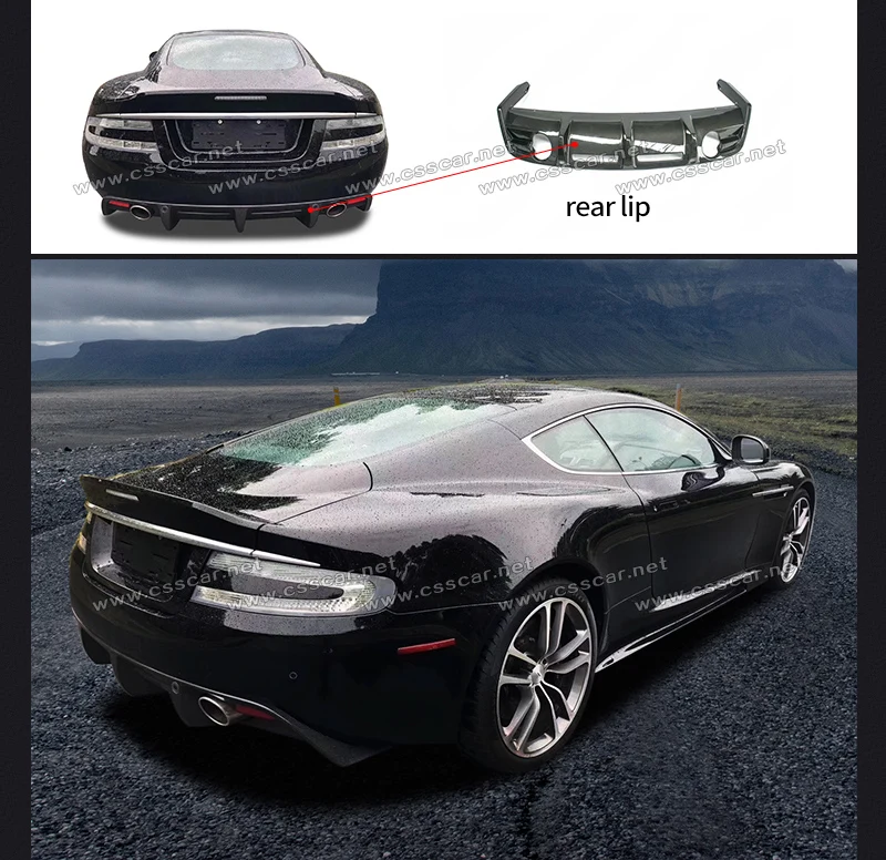 Auto Parts Carbon Rear Diffuser Bumper Lip for Aston Martin DBS 2007-2013