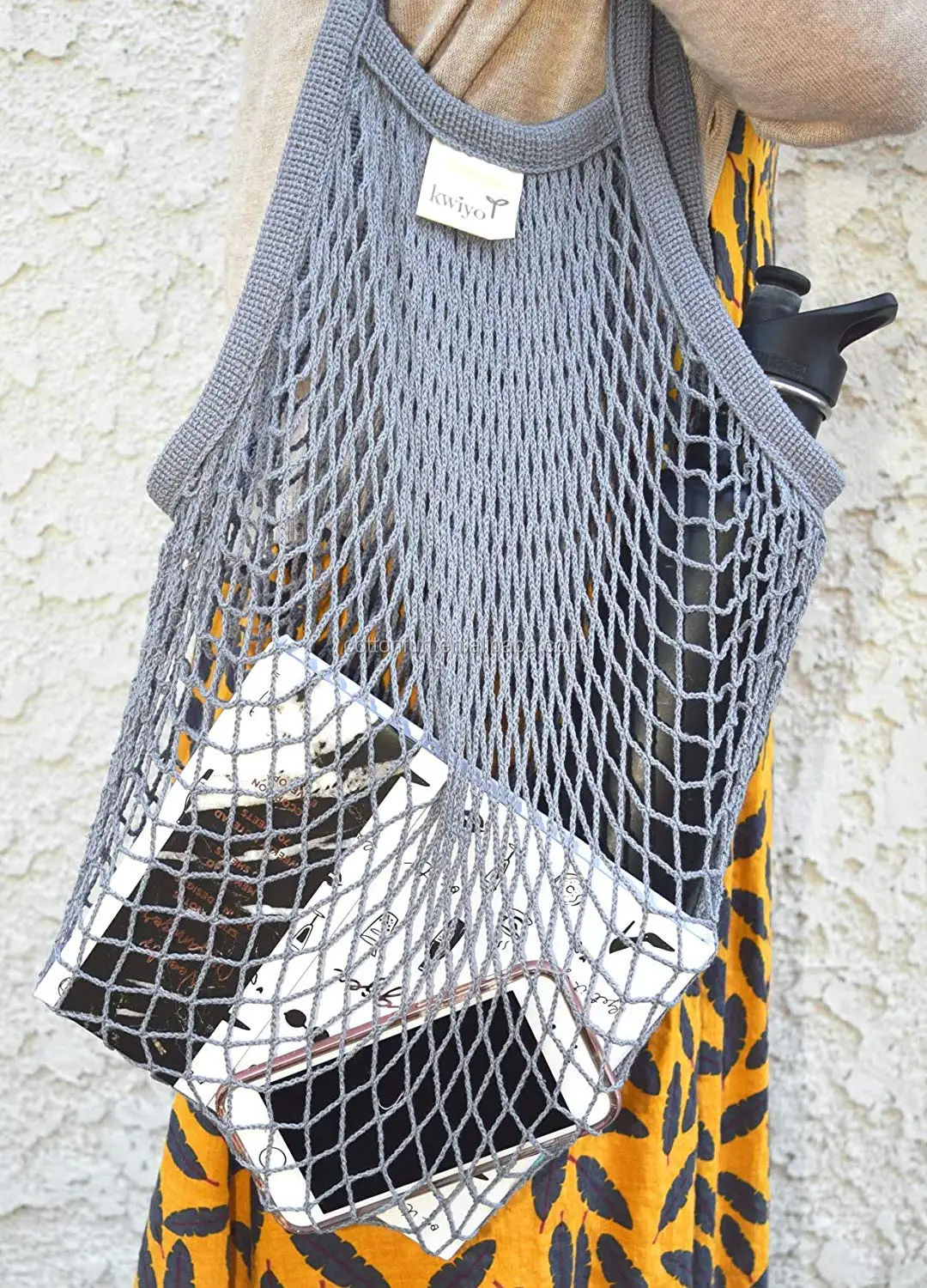 Reusable Grocery Bags Cotton Net Tote Bag,Zero Waste Farmer Market ...