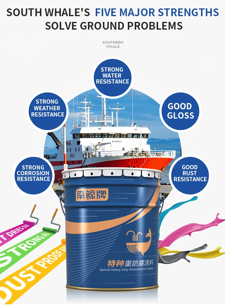Anti Corrosion Marine Paint Single Component High Gloss Anti Corrosive ...
