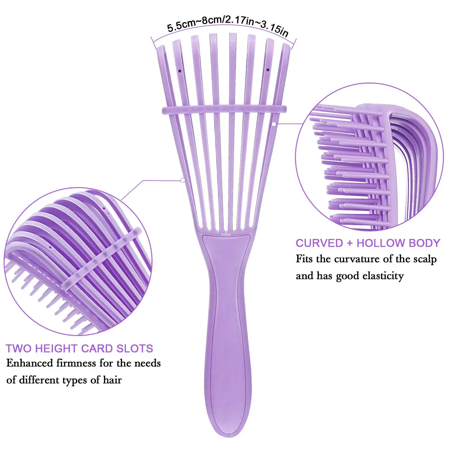 Detangling Unbrush Curly Hair Extensions Brush Comb Sets Salon Magic ...