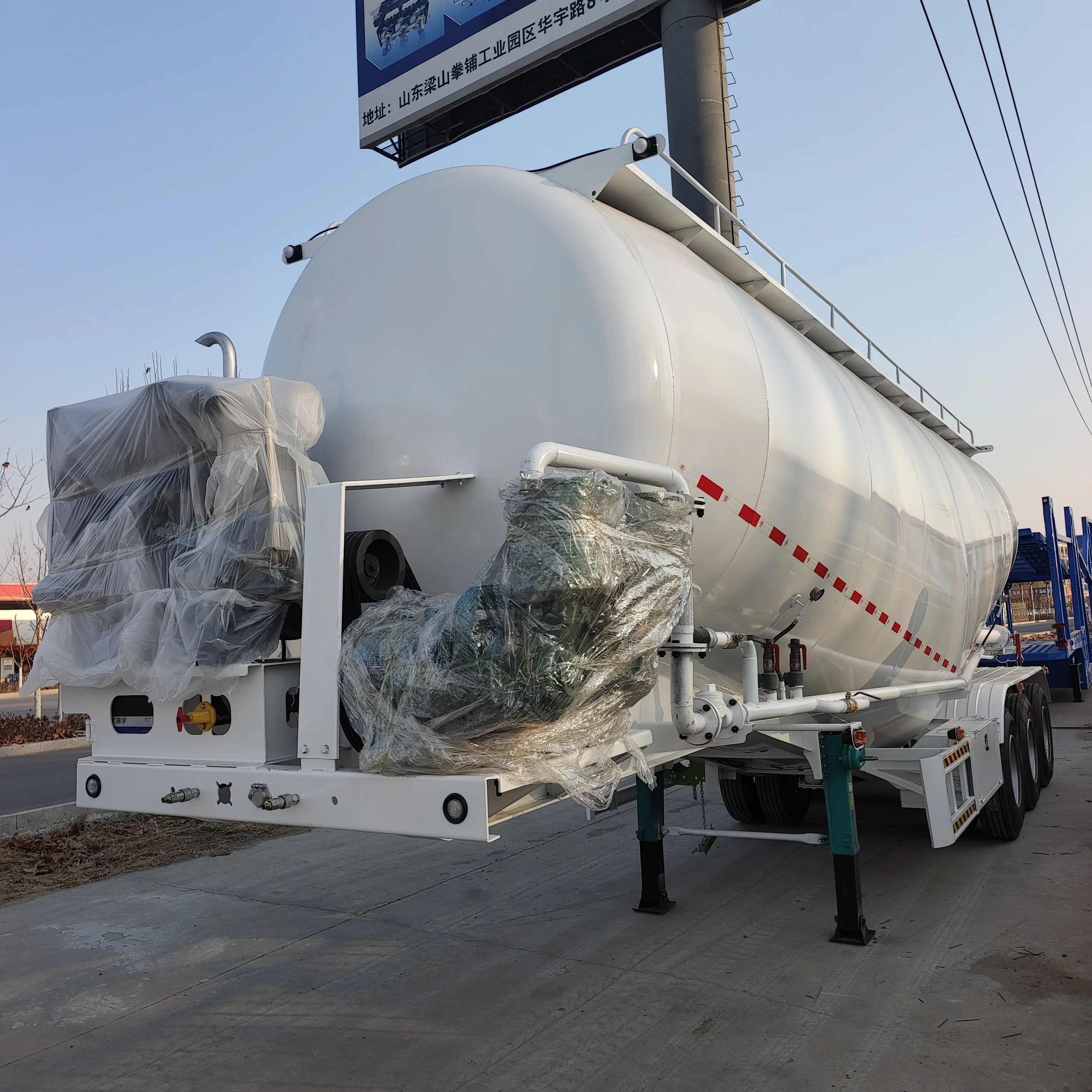 Factory Customized 3-Axis Multi-Axis Semi-Trailer for Bulk Cement ...