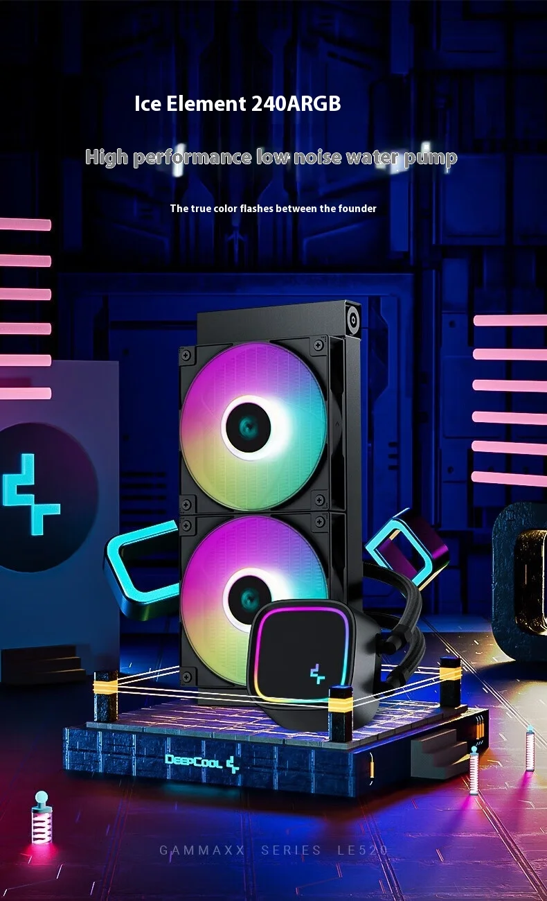 DEEPCOOL Water Cooler LE520 ARGB - Efficient CPU Cooling