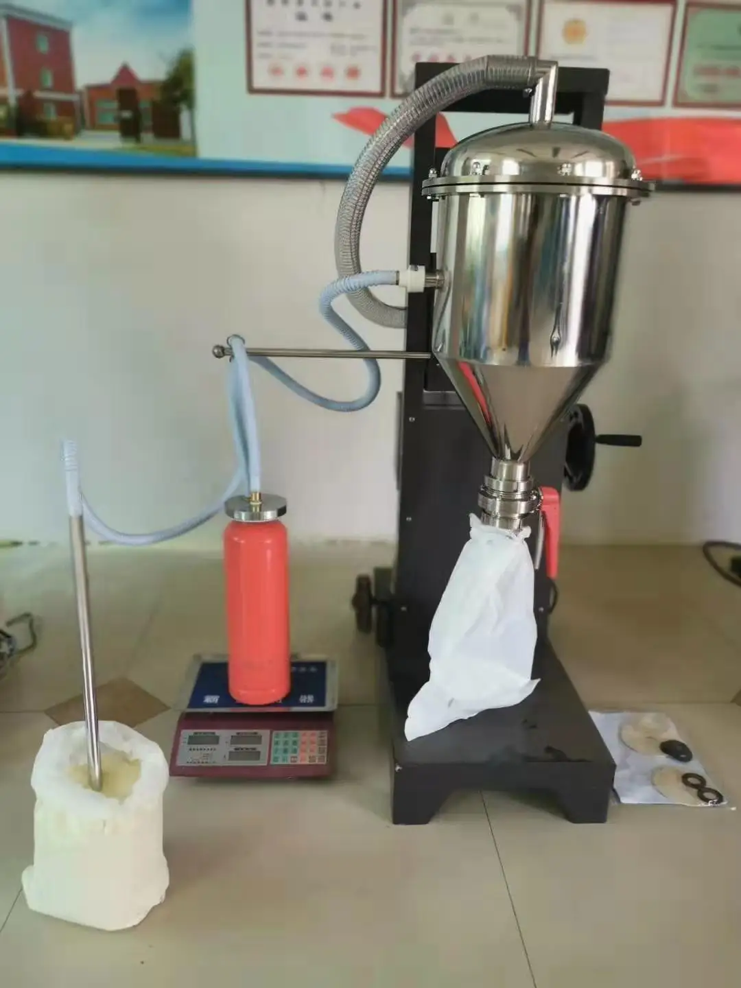 Semi-auto Fire Extinguisher Powder Recharging Machine Fire Fighting ...