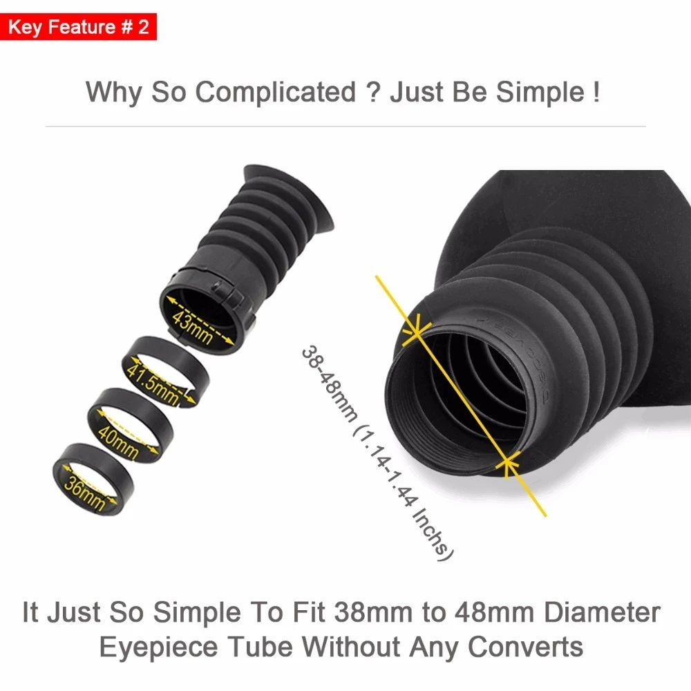Discovery #180501 Fit 38mm To 48mm Optical Scope Accessories Hunting ...