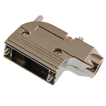 Connector Backshell Hood For D-sub 15 Way 90 Degree Straight Die Cast ...