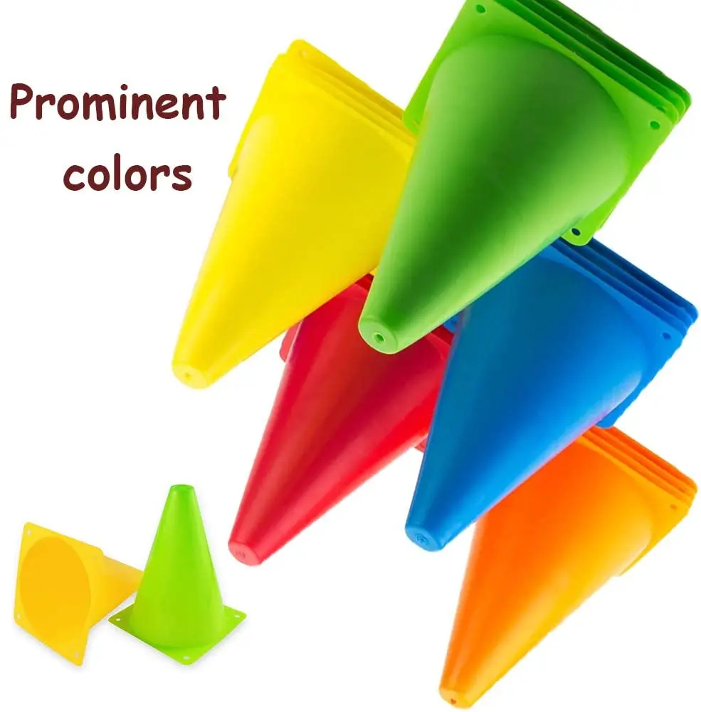 7 Inch Plastic Cones for Kids Construction Cones for Party Drills ...