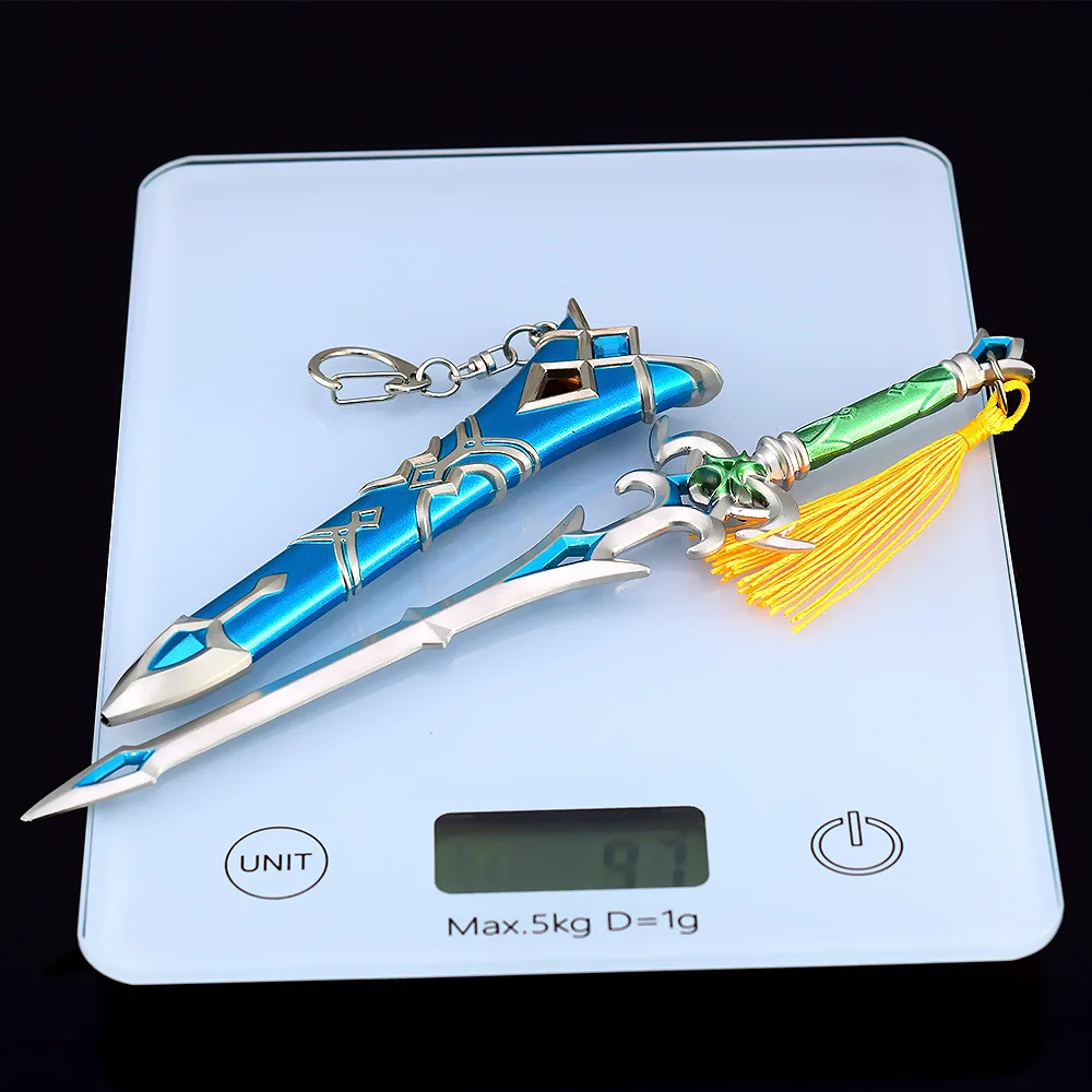 Popular Game Legend Of Zelda Zora Sword Weapon Model Zinc Alloy 22cm ...