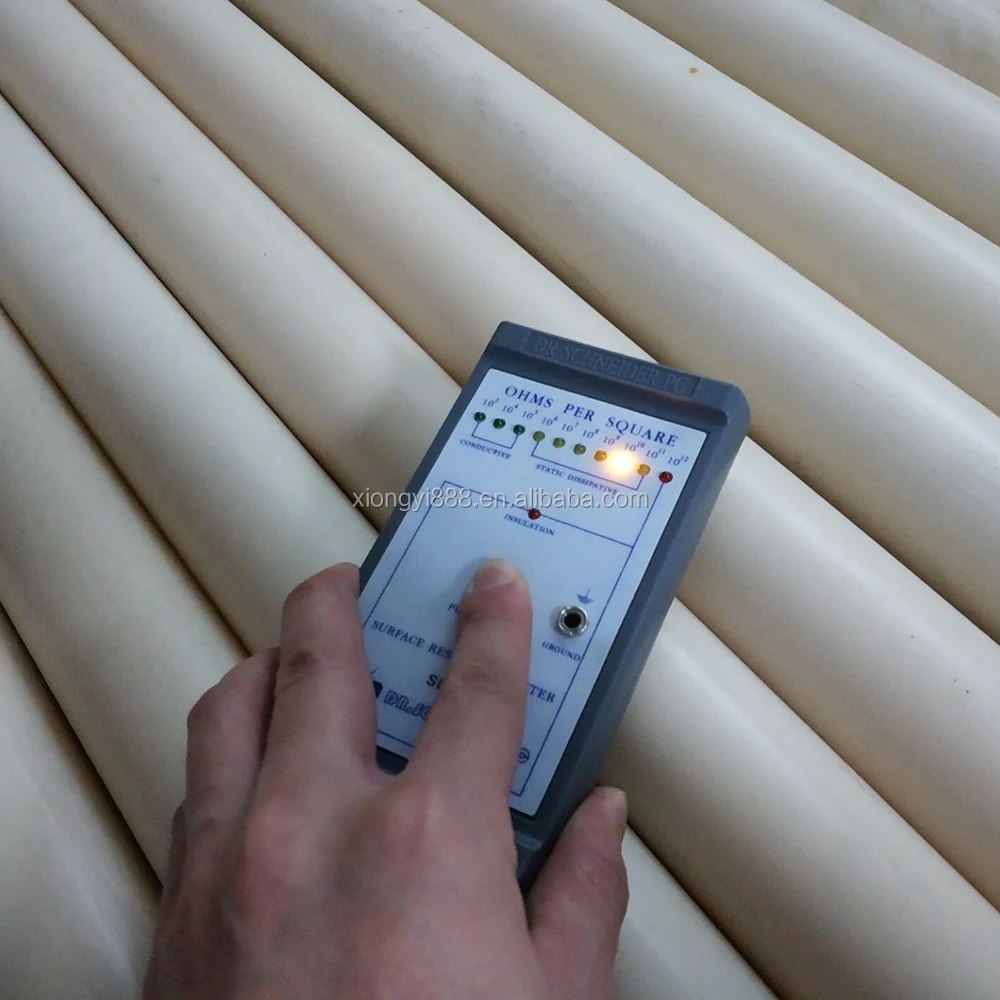 ครีม/เบจป้องกันไฟฟ้าสถิตย์ POM ก้านพลาสติก Pomalux แข็ง ESD POM คัน ...