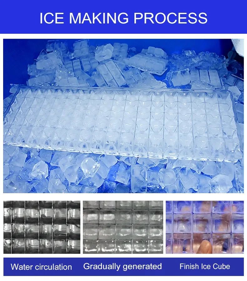 Multifunctional High Quality Commercial Cube With Bin Ice Making Maker ...