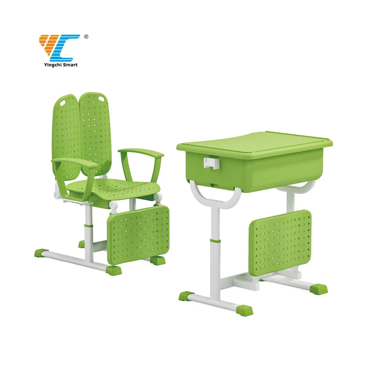 School Furniture Classroom Double Desk And Chairs Used For Students ...