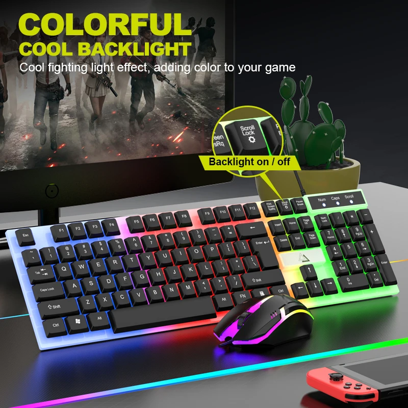 GT100 Keyboard and Mouse Combo - Stylish Gaming Essentials