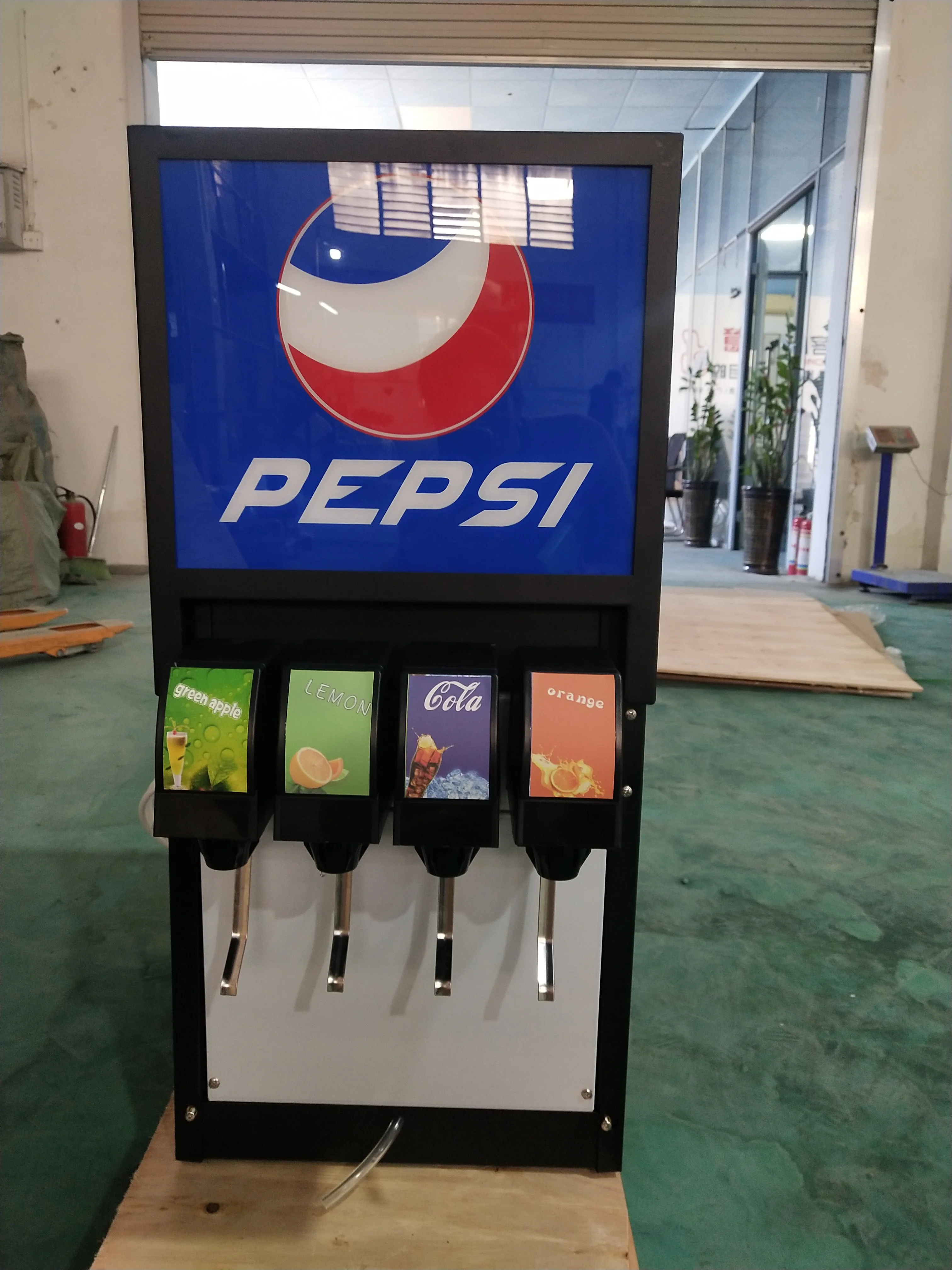 Automatic 4 Flavors Soft Drink Cola Pepsi Dispenser Commercial Cola Machine For Cold Drink Shop ...