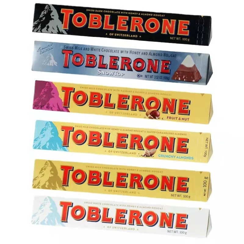 Tobleron White and Dark Chocolate Bundle - 100g X 4 Pack