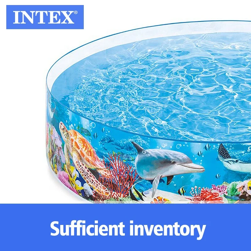 Intex 8FT X 18IN Deep BLUE SEA SNAPSET Pool - Inflatable Family ...