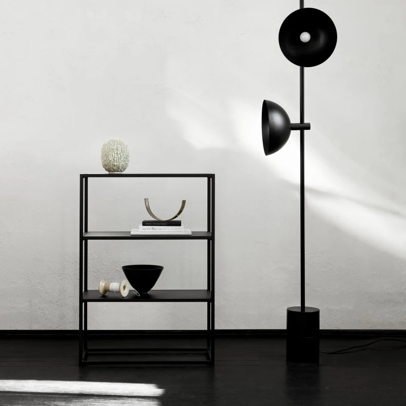 Modern LOFT Small Floor Wrought Iron Metal Rack Book Display Shelf Rack ...