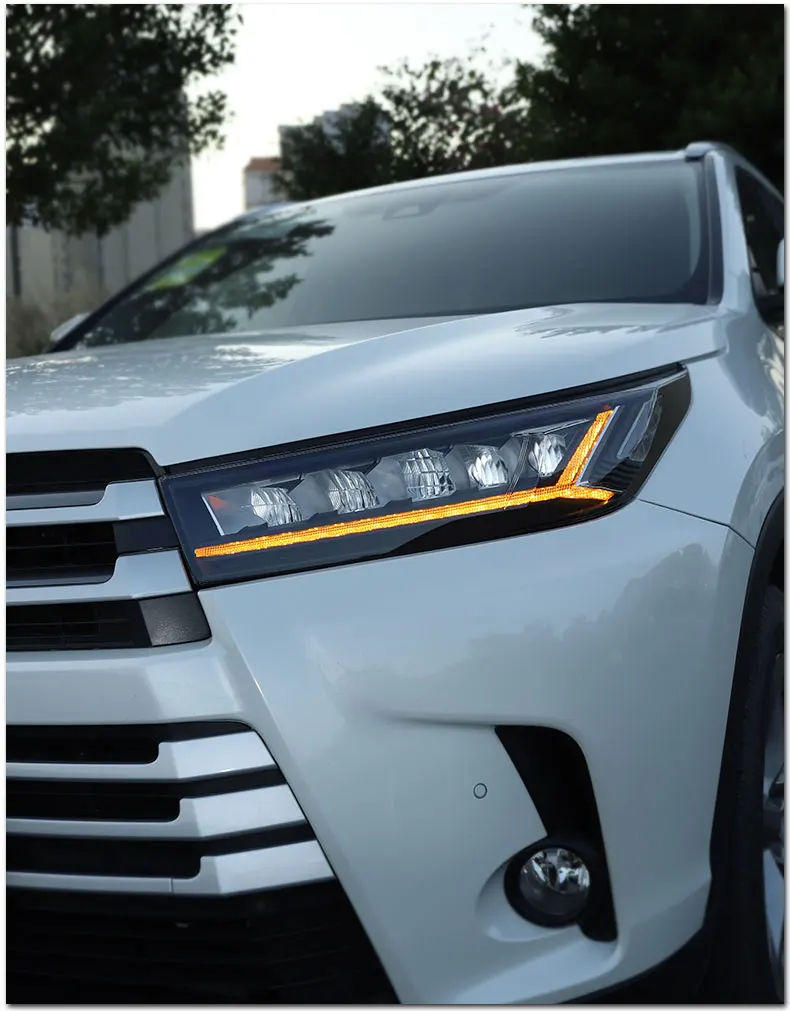 Toyota Highlander LED Headlight Assembly | Full LED Front Lamp for 2015 ...
