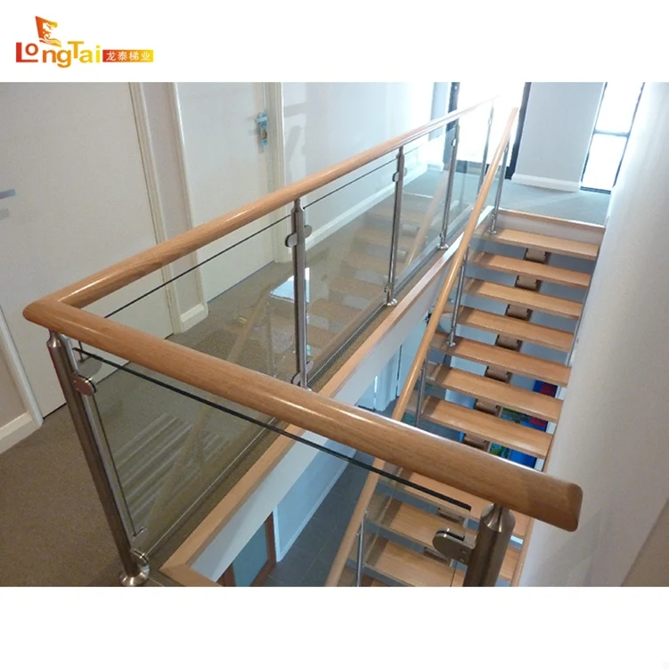 Indoor Prefab Stairs Plexiglass Railing Systems Stainless Steel - Buy ...